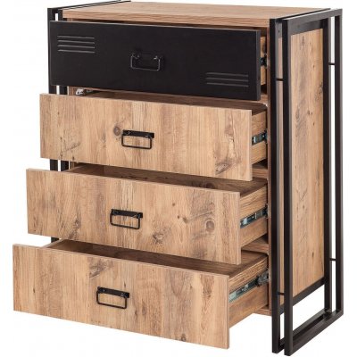 Cosmo Luna kommode - Fyrretræ/sort - 3995 DKK - Kommoder - Trendrum.dk