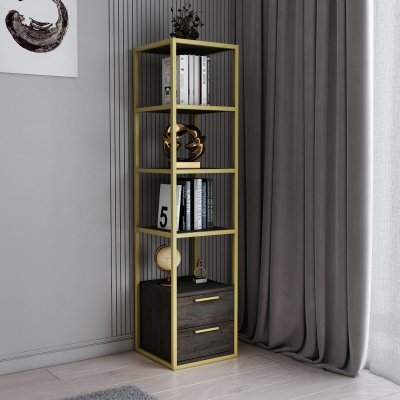 Robbins reol - Guld/mørkegrå - 4495 DKK - Boghylder - Trendrum.dk